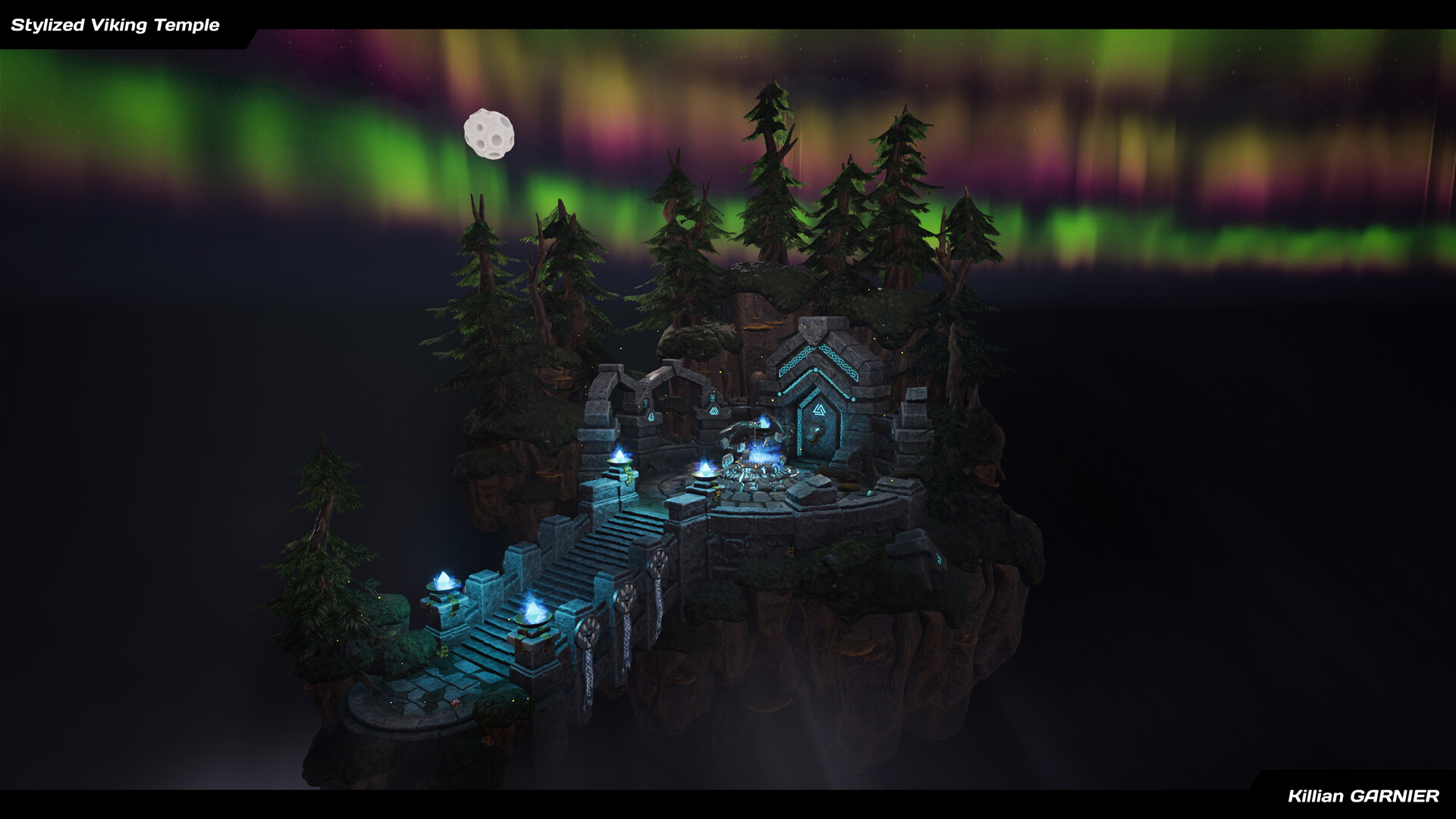 ArtStation - Stylized viking temple