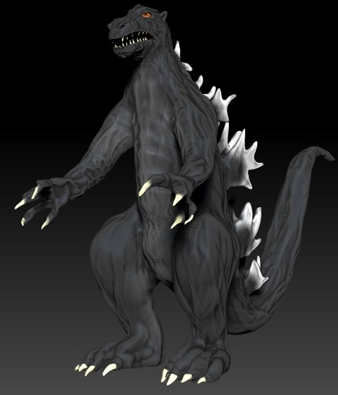ArtStation - Godzilla z-brush