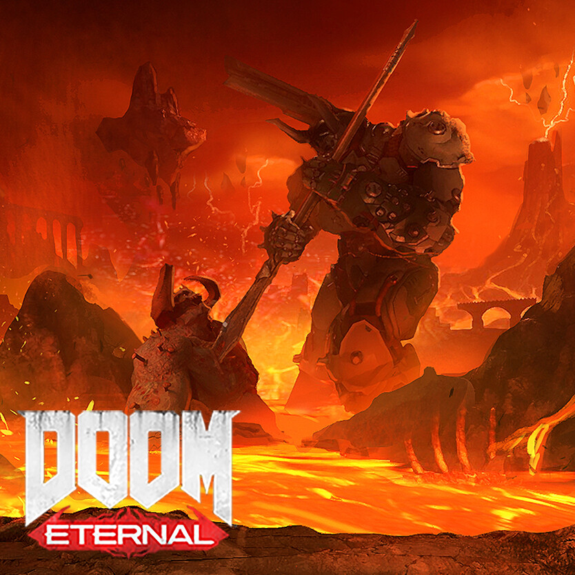 ArtStation - DOOM Eternal | Battlefield Designs