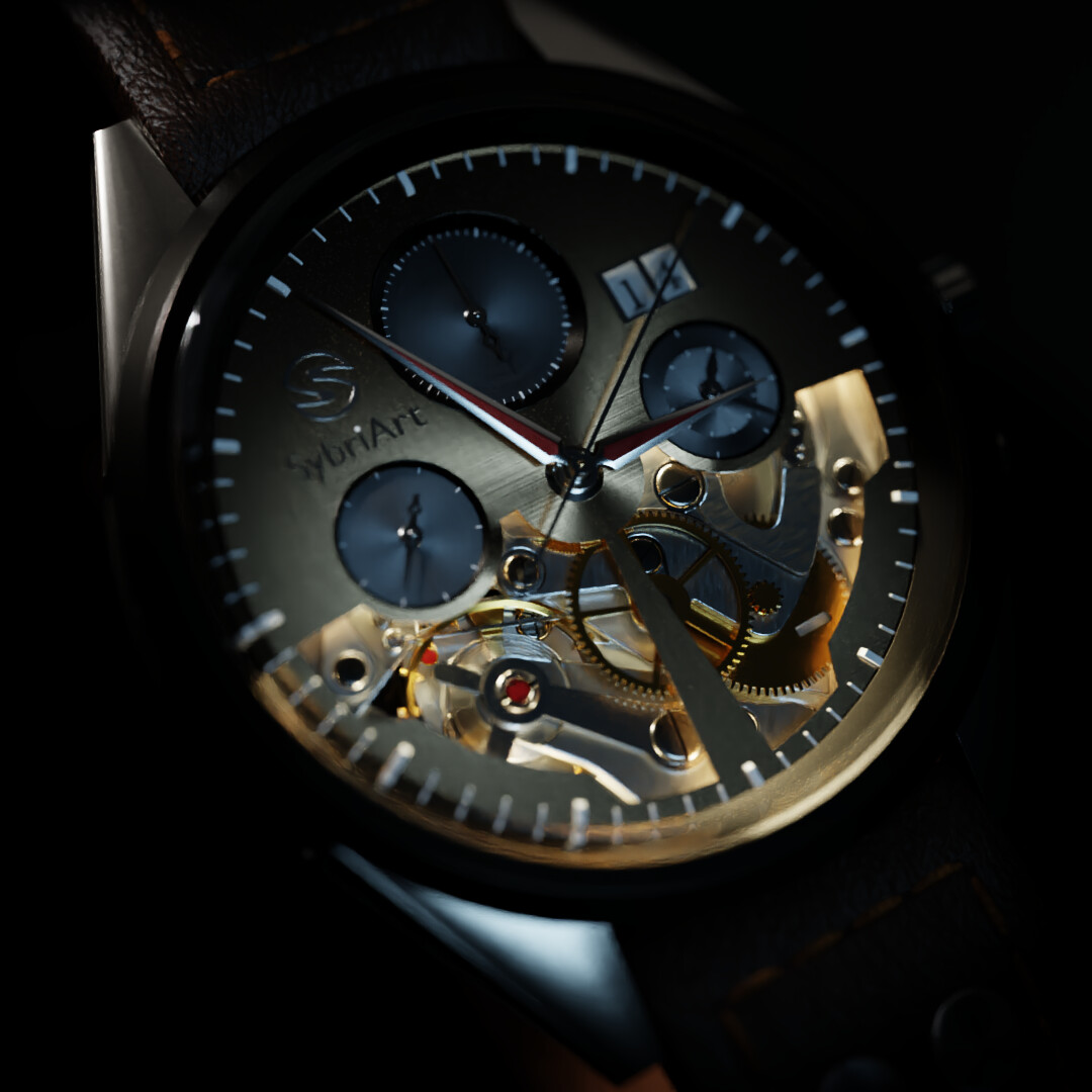 ArtStation - Mechanical watch