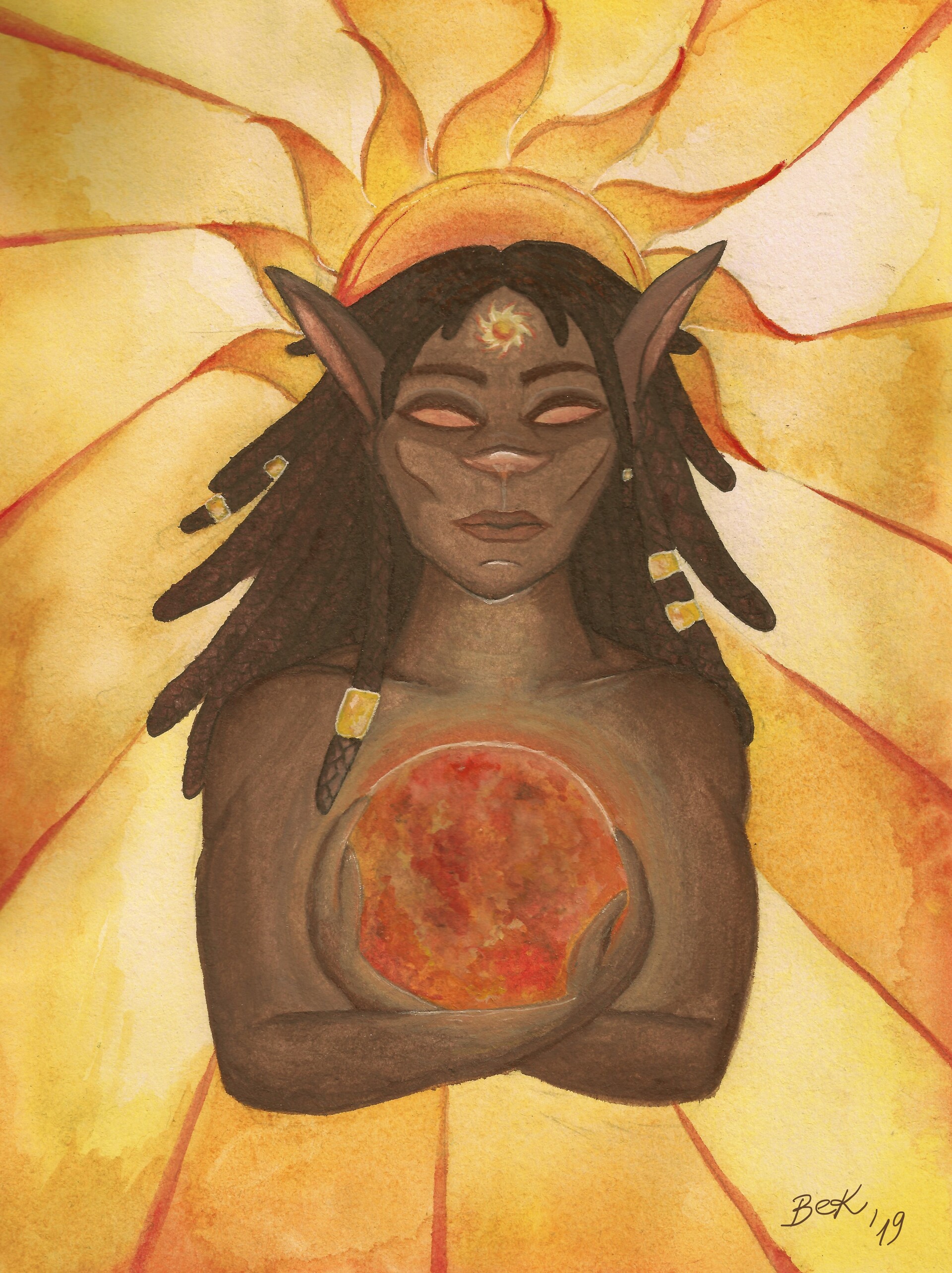 ArtStation - Sun God, 2019