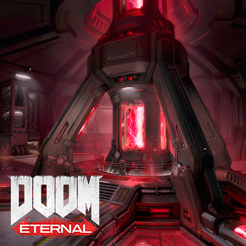 ArtStation - DOOM Eternal | ARC Facility Reactor