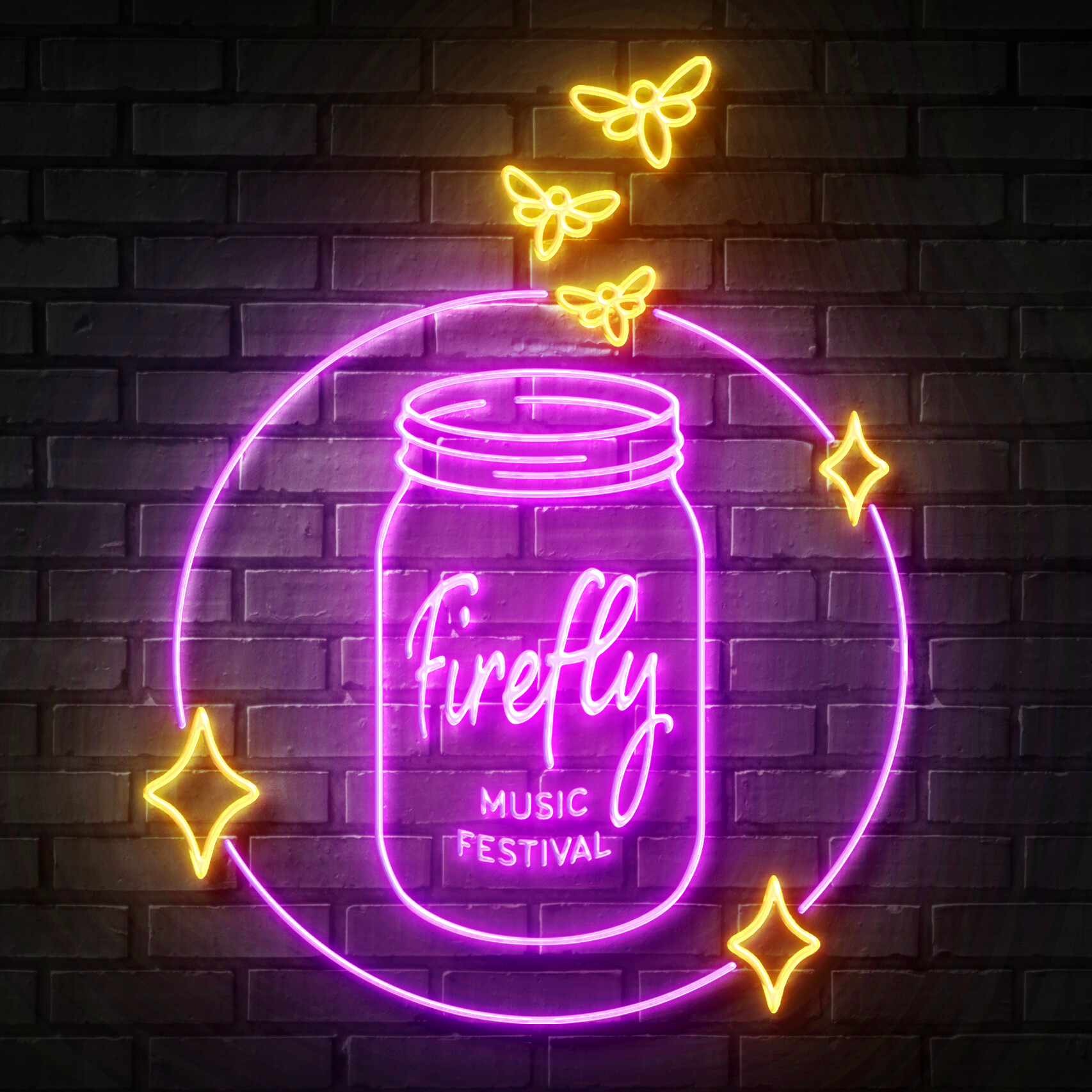 ArtStation - Firefly Music Festival 2019 Logo & Promo Redesign