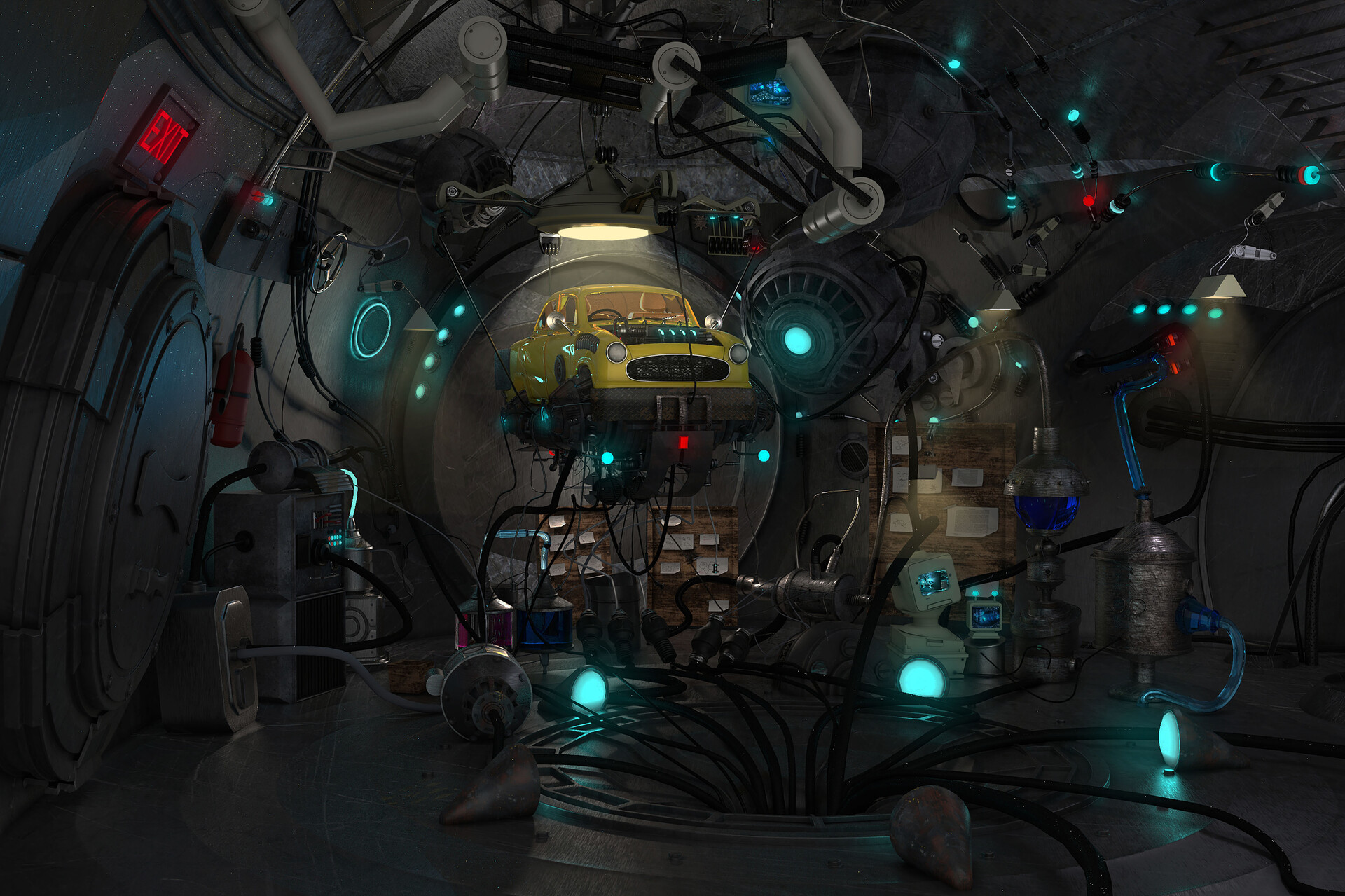 ArtStation - sci fi room