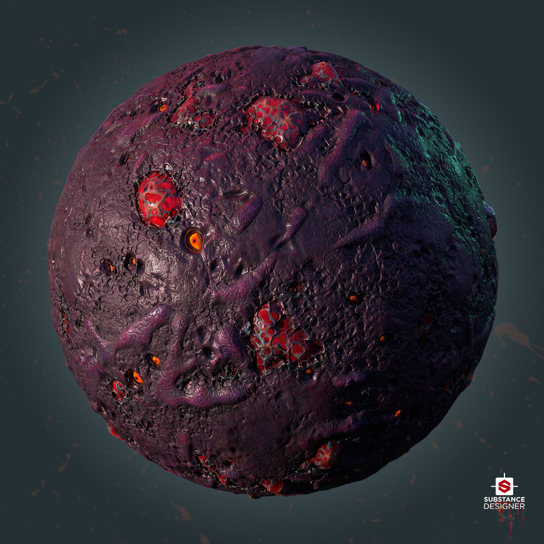 ArtStation - Material Study - Lovecraftian Flesh