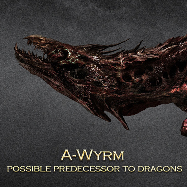 ArtStation - A Wyrm ( possible predecessor to dragons )