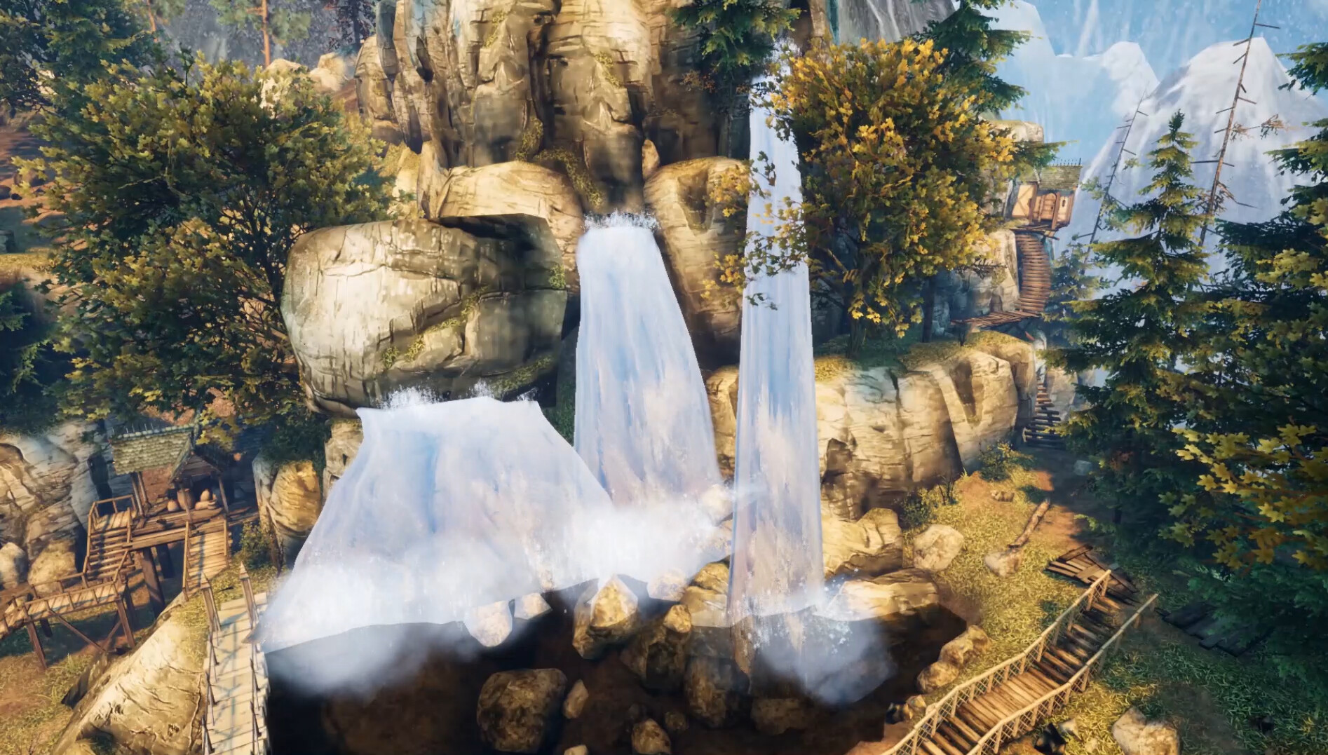 ArtStation - Adjustable Waterfall - Niagara Particle Blueprint (WIP)