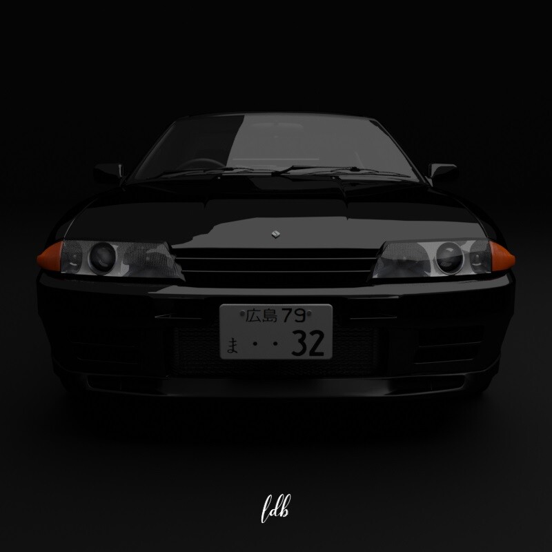 ArtStation - NISSAN SKYLINE GT-R (R32)