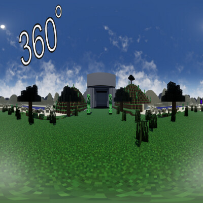 ArtStation - 360/VR Video Minecraft, Story Of A Creeper