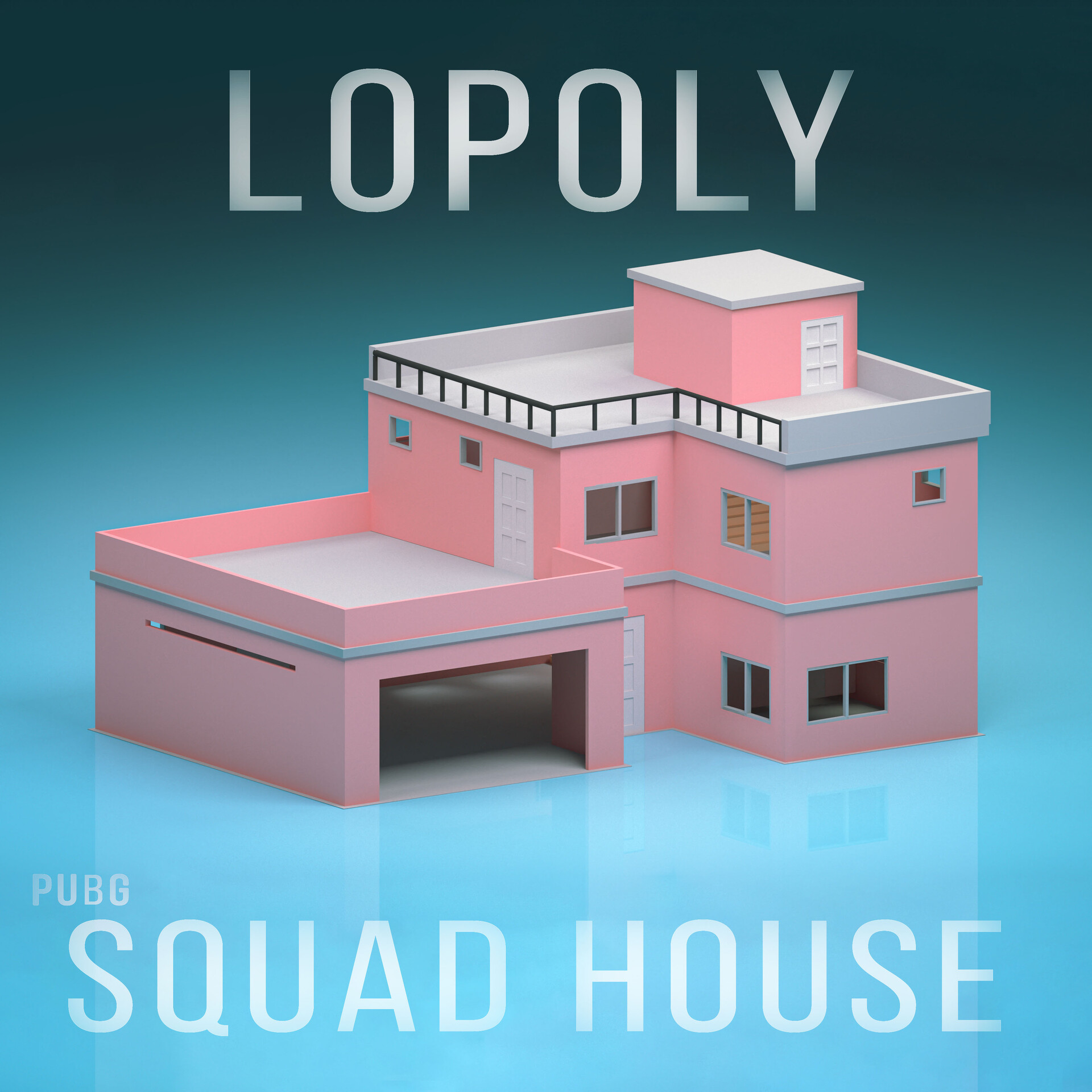 ArtStation - Pubg Squad House (low poly)