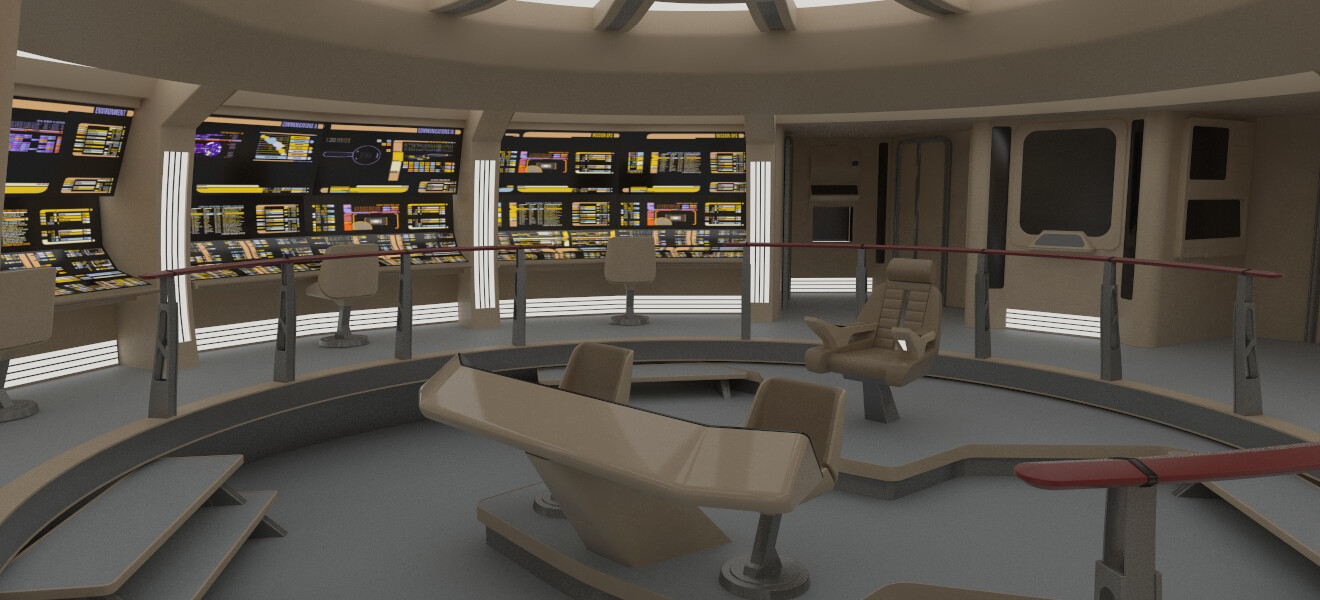 ArtStation - Star Trek TNG Freedom Class Bridge