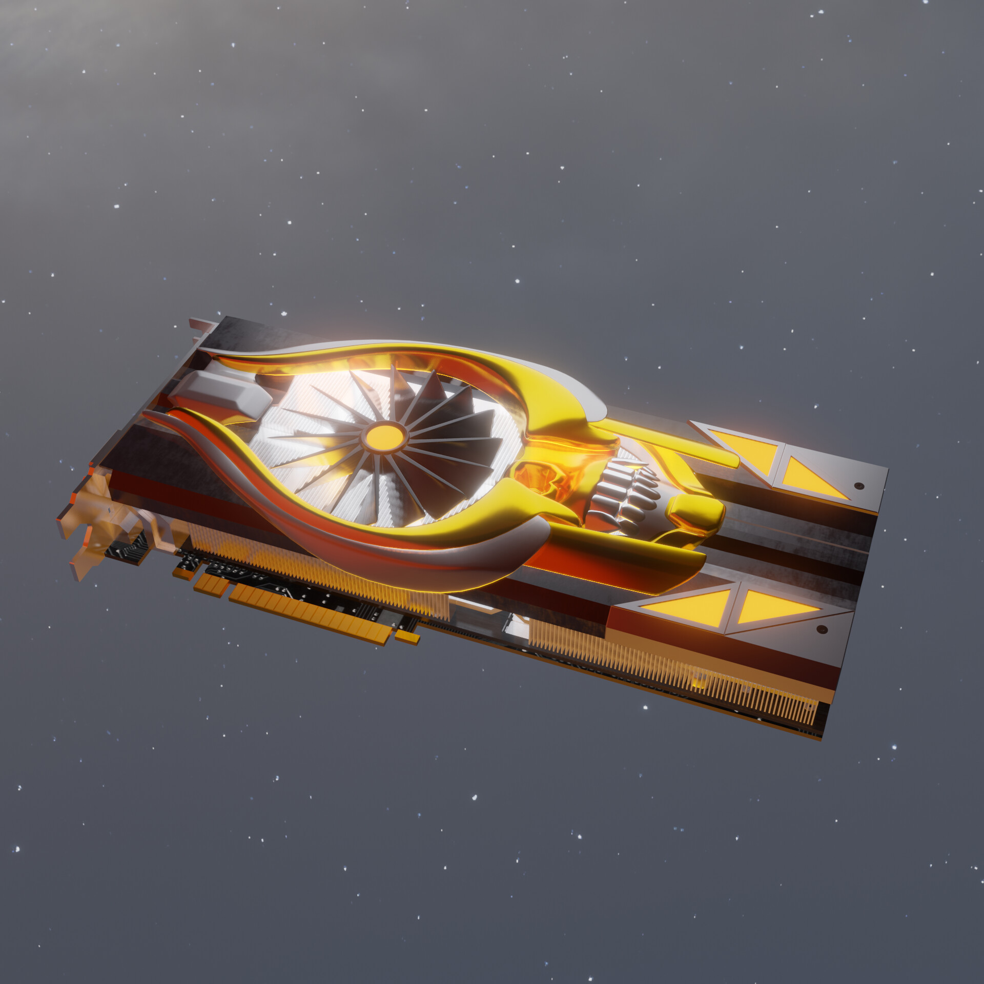 ArtStation - Custom Graphics Card (Wraith X) (Fan made design)