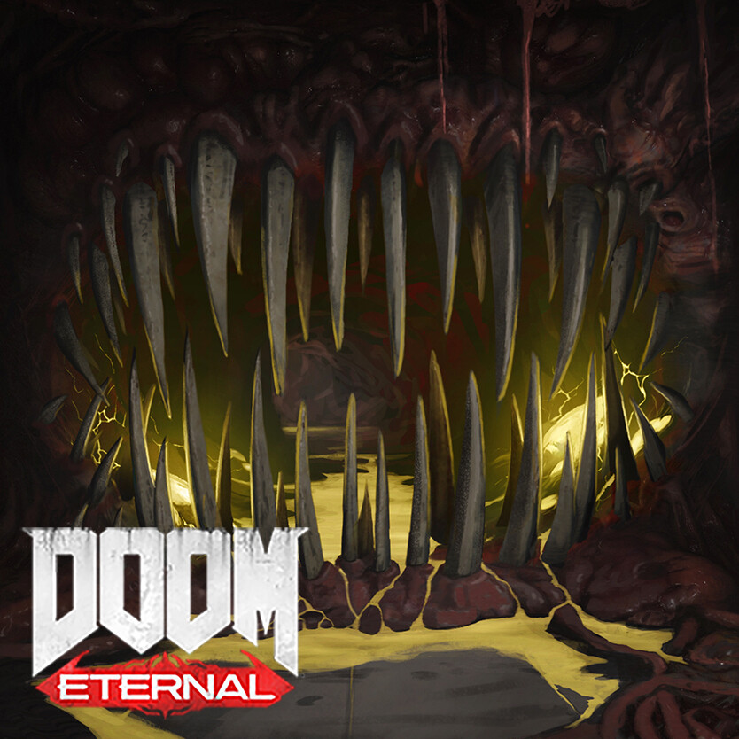 ArtStation - DOOM Eternal | Gorenest Gore Door