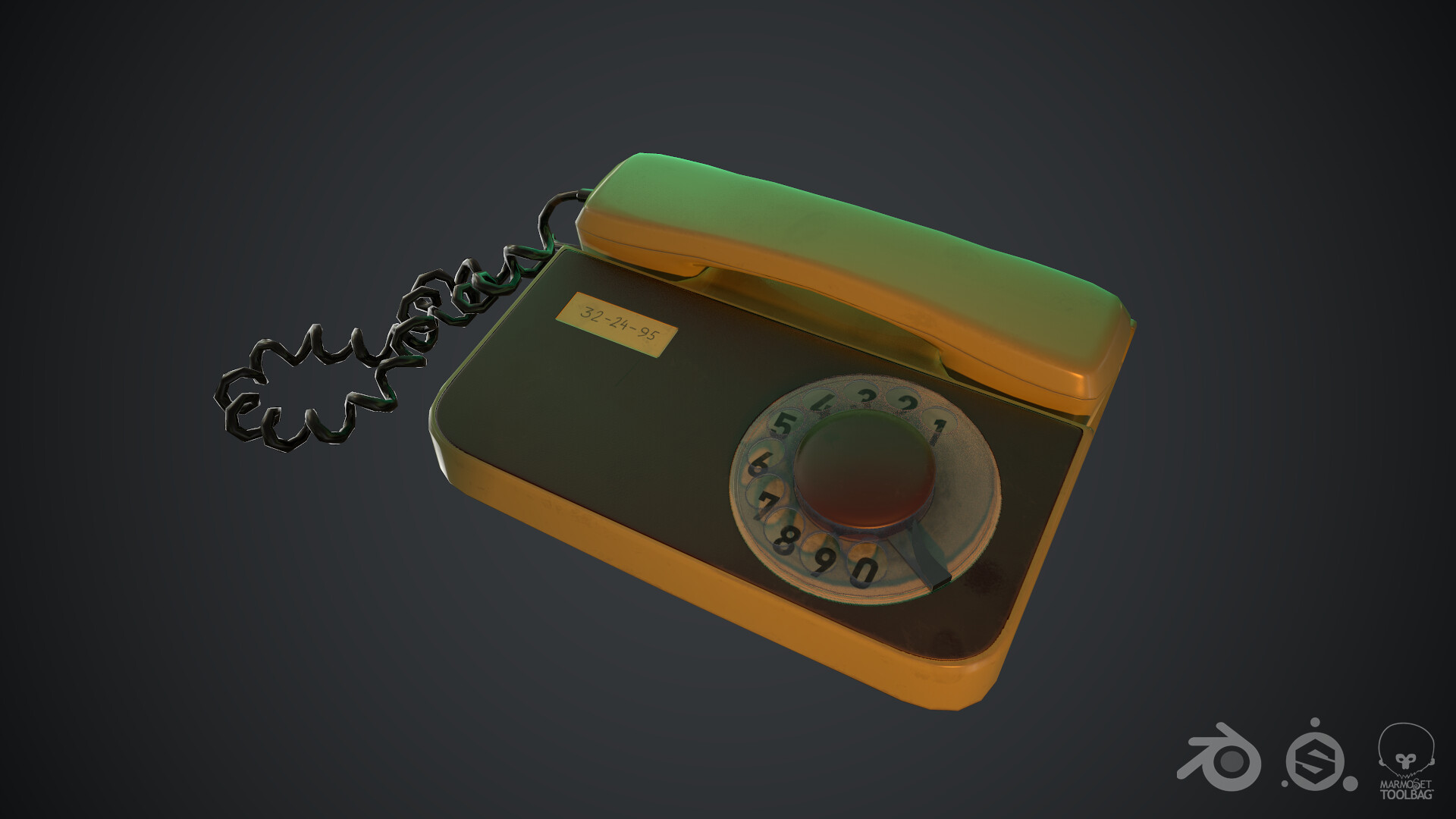ArtStation - old soviet phone