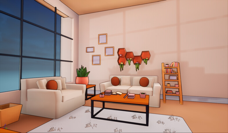 ArtStation - Living Room Background for Comic