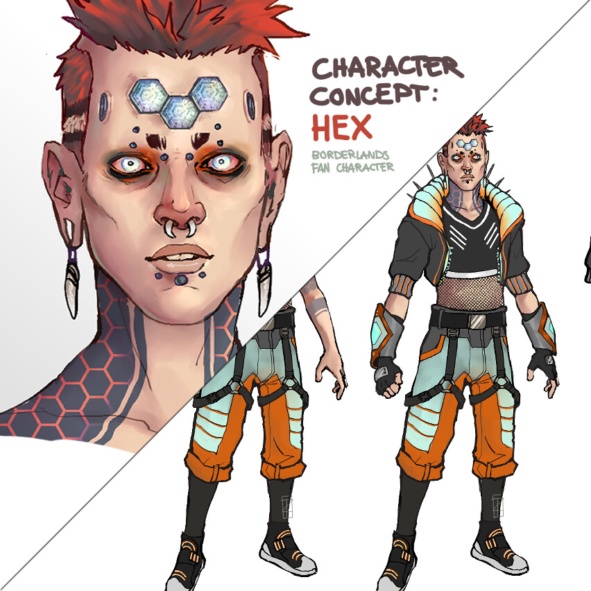 ArtStation - Borderlands Fan Character: Hex