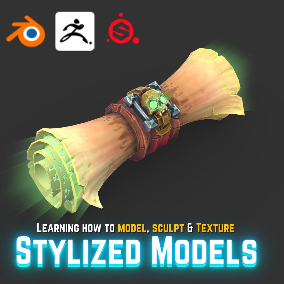 ArtStation - Making Simple Stylized 3D Models with Blender, ZBrush ...