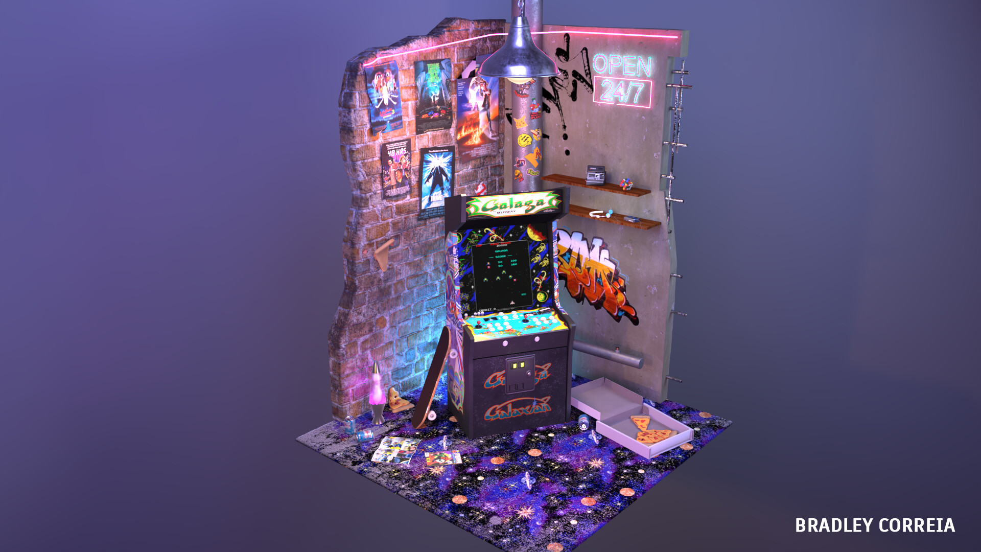 ArtStation - Arcade Room - 3D Modelling | Environmental Design