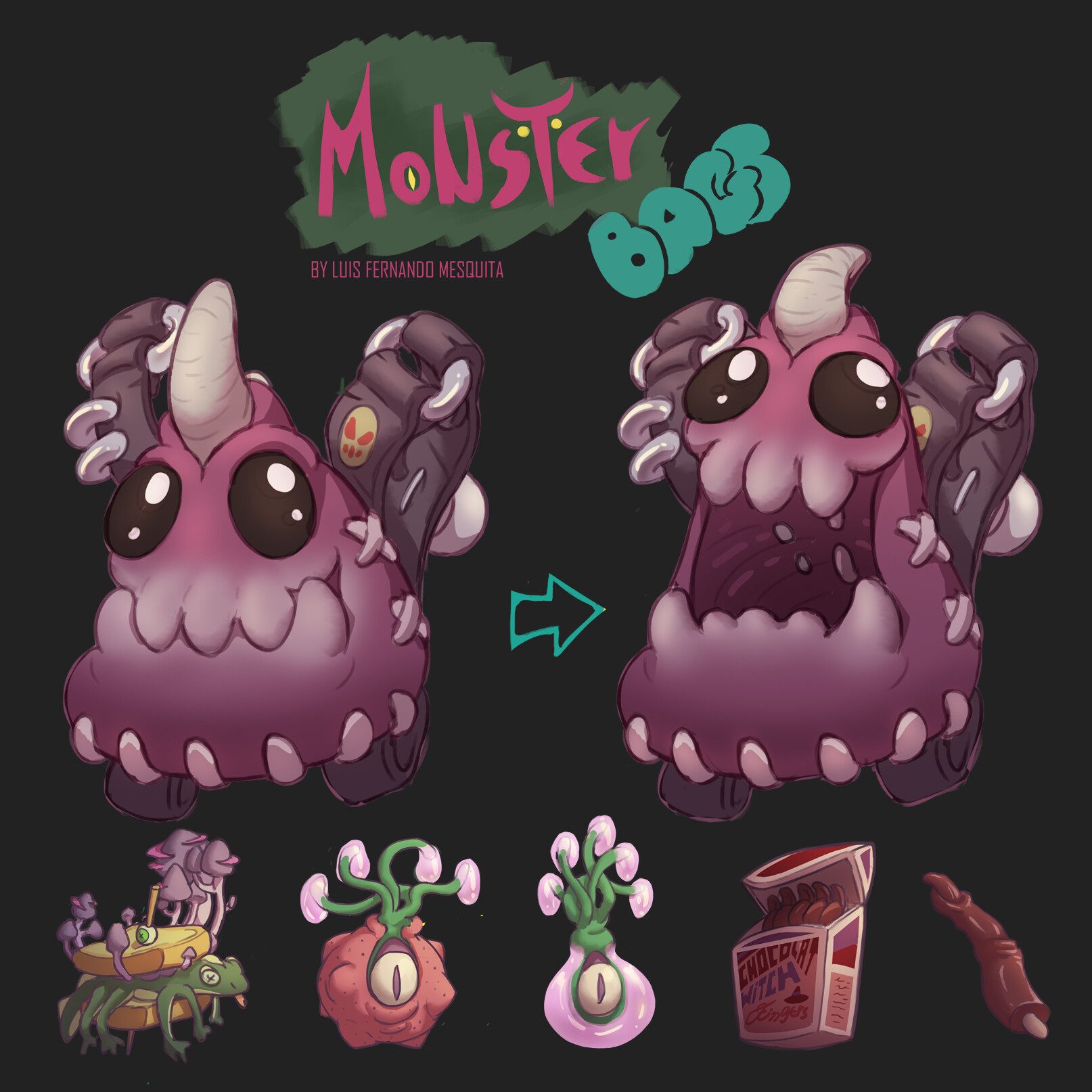 ArtStation - MONSTER BAGS