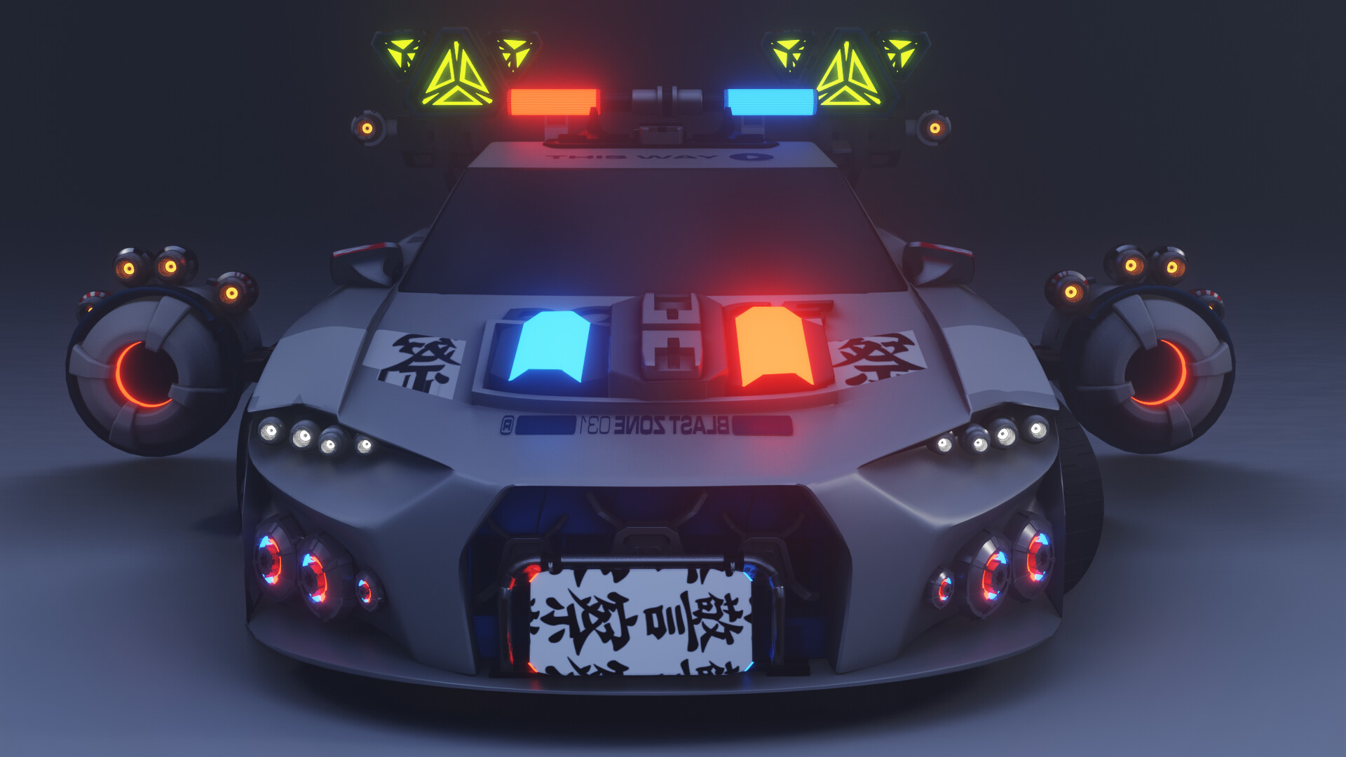 ArtStation - Sci-fi police car