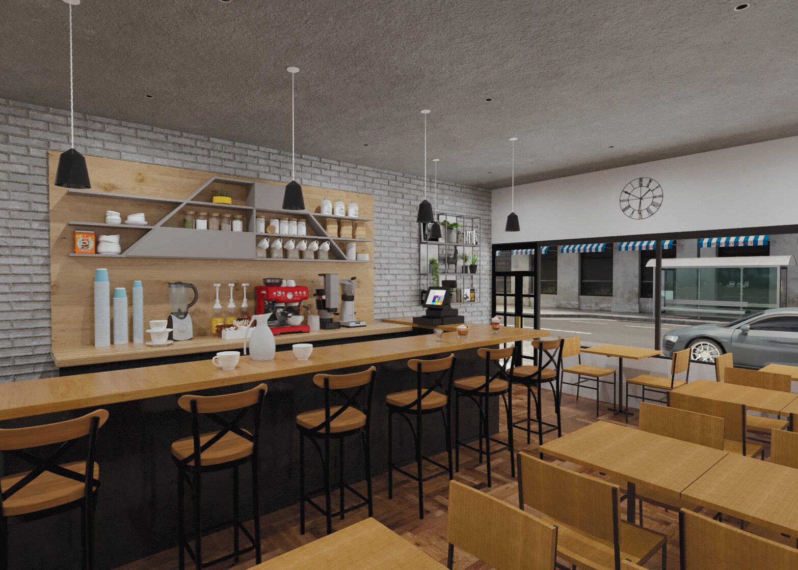 ArtStation - Cafe Interior Design