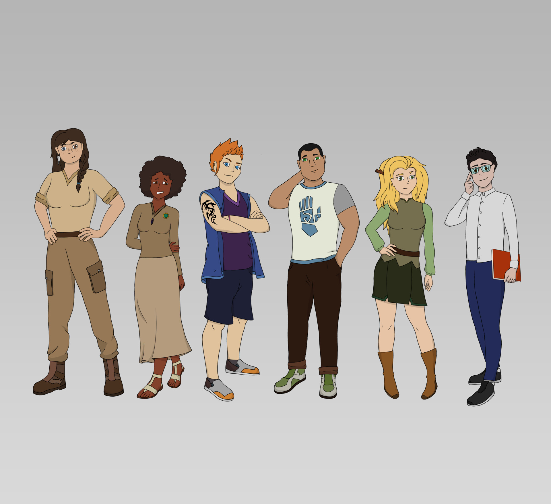 ArtStation - Special5 High School AU character sheet