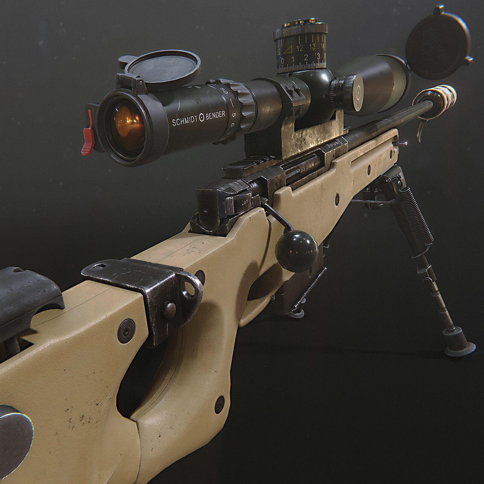 ArtStation - AWM Accuracy International L96A3 (like AWP)