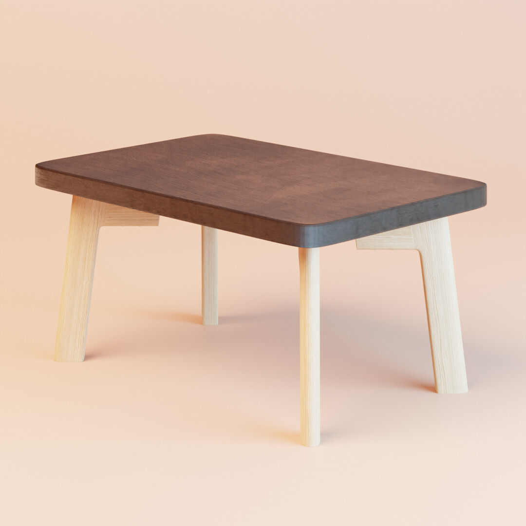 ArtStation - ZXL Bed table - Render