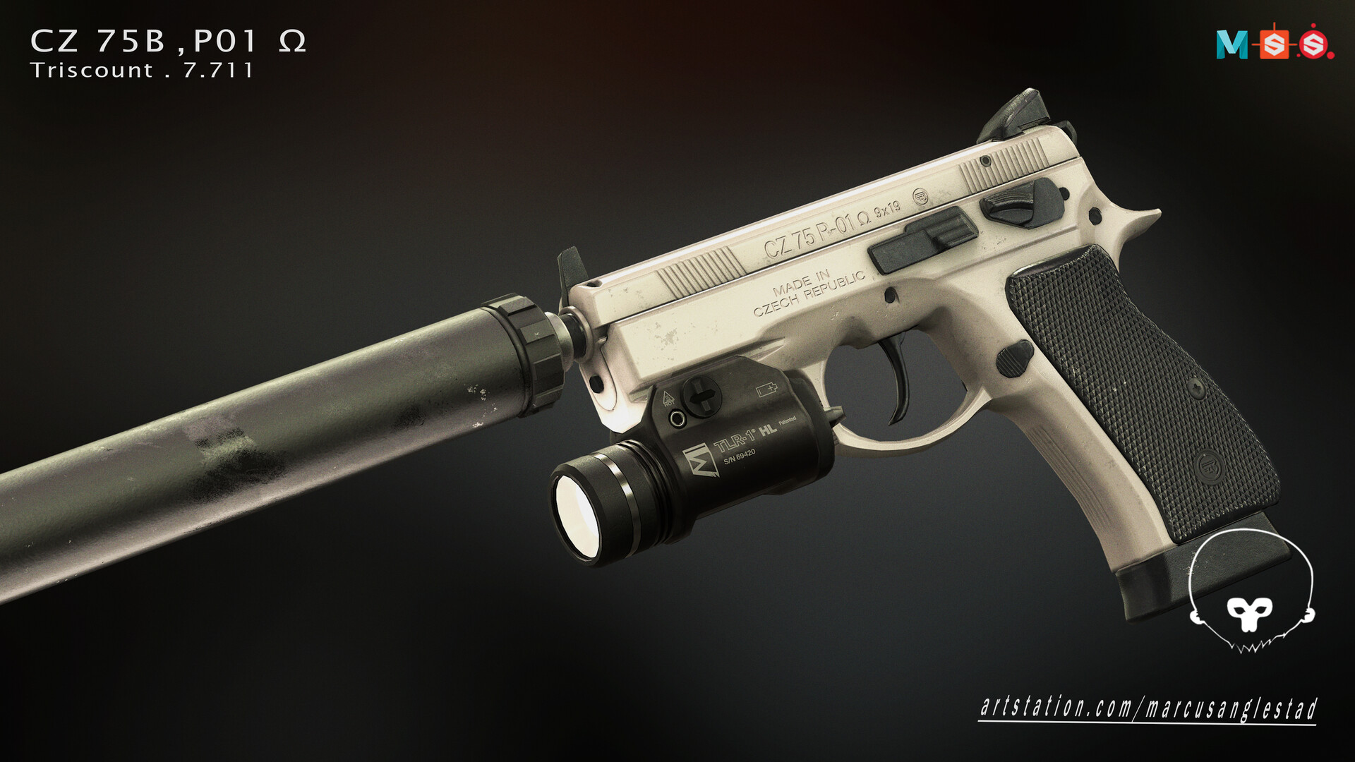 ArtStation - CZ 75 B P01 [REAL-TIME]