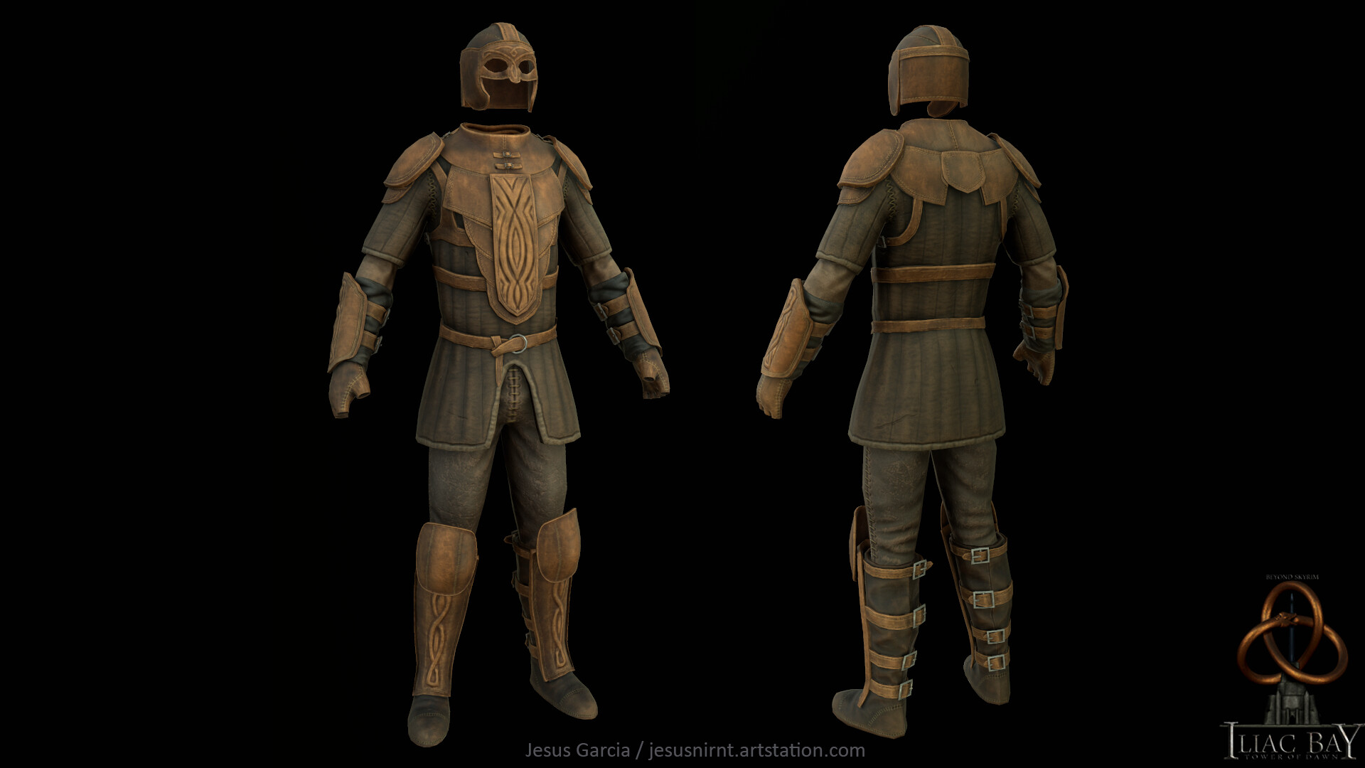 ArtStation - Peasant Leather Armor Iliac Bay