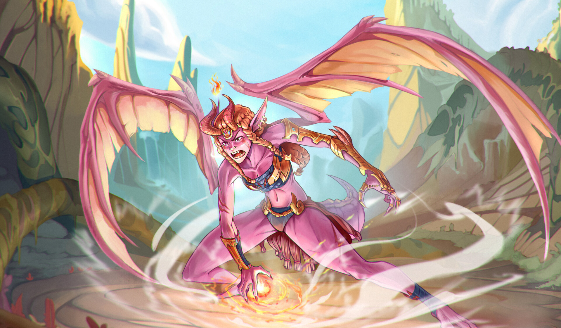 ArtStation - Dragonkin Trude concept