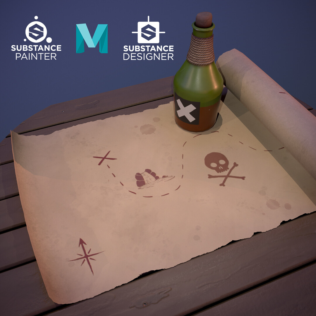 ArtStation - Stylized pirate props
