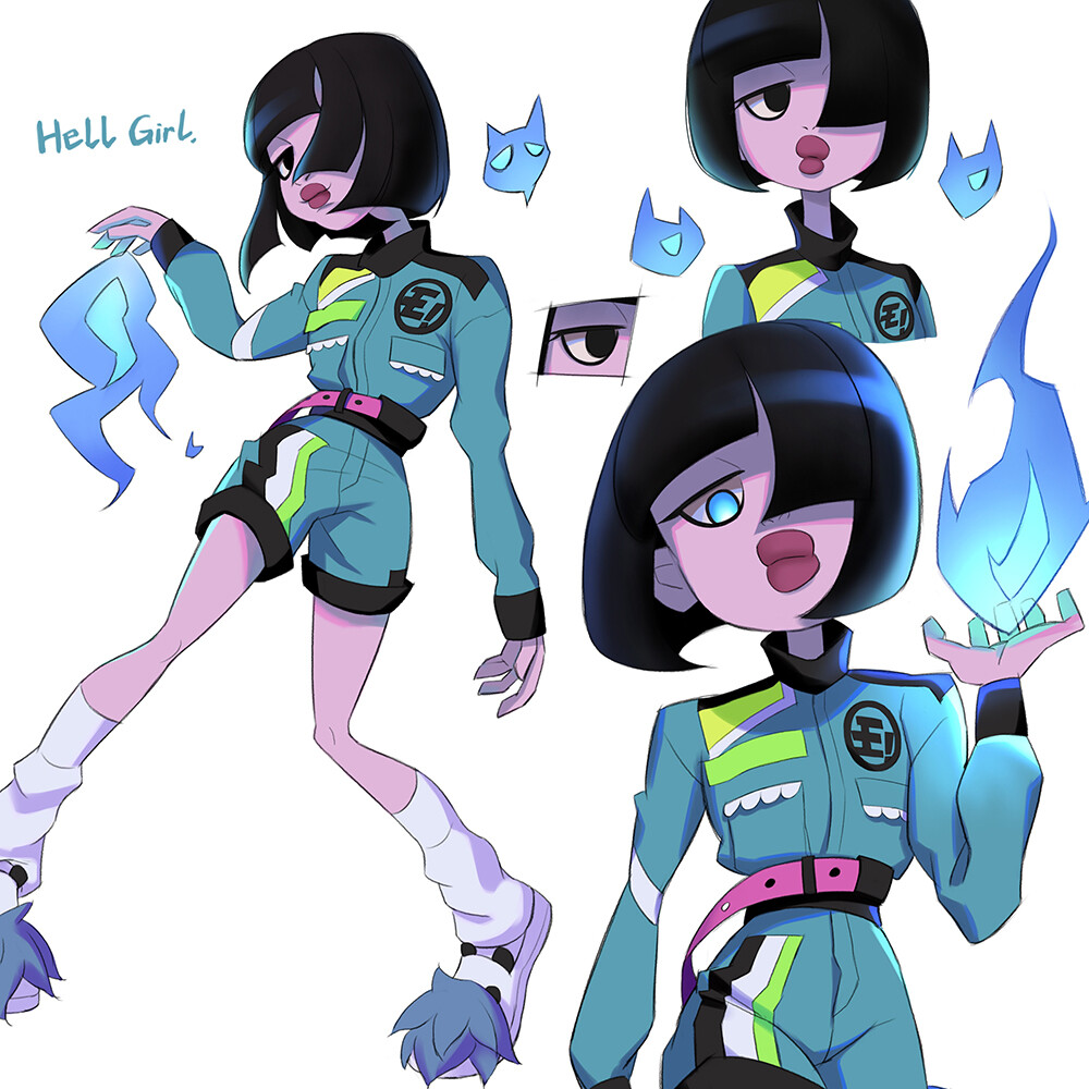 ArtStation - Hell girl