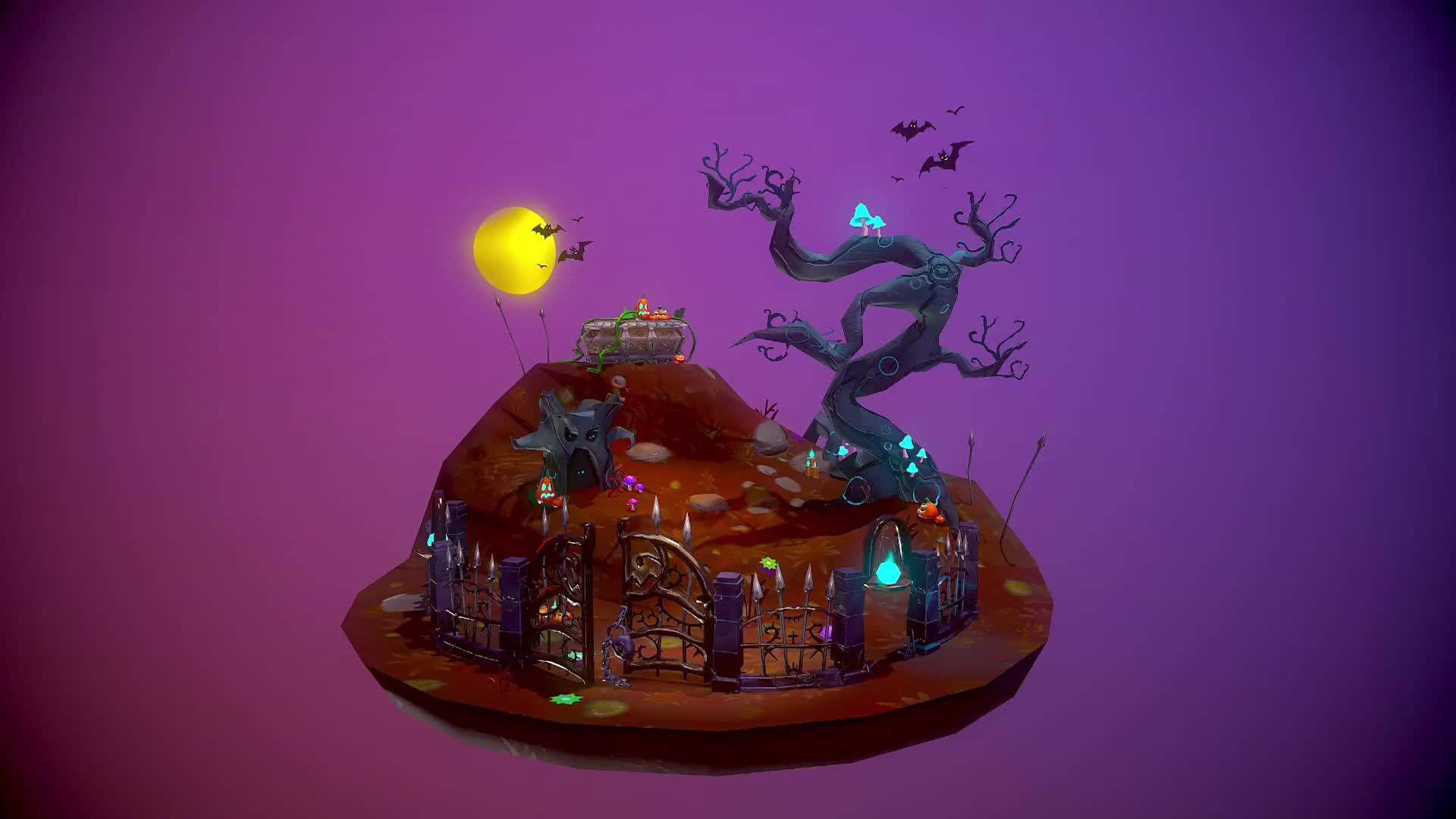 ArtStation - Halloween Scene