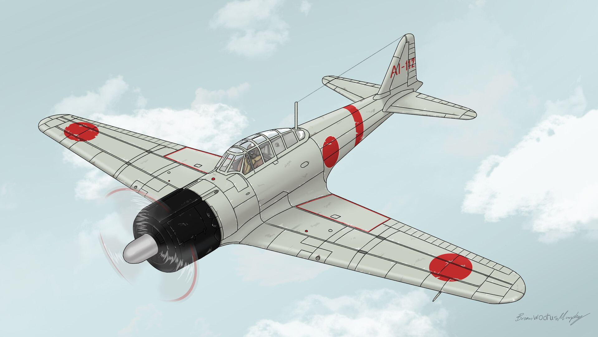 ArtStation - Mitsubishi A6M Zero