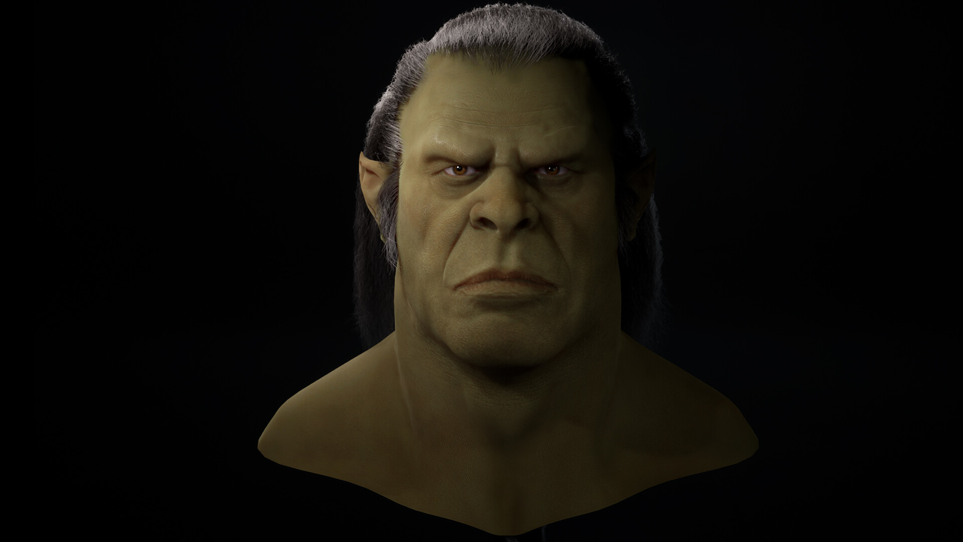 ArtStation - Orc | Head Bust