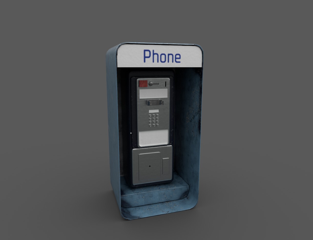 Marla Murbach - Broken payphone by Marla Murbach