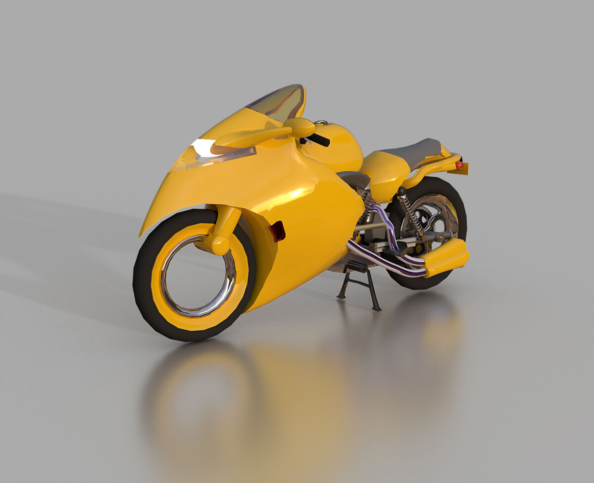 ArtStation - Rimless Wheel Motorcycle