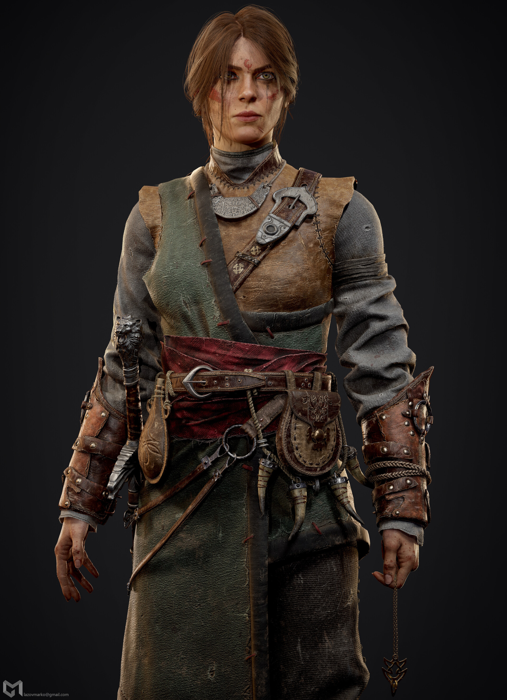 ArtStation - Erna,The Female Warrior (Realtime Character)