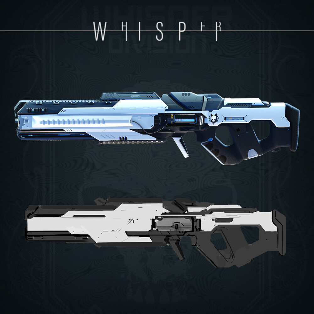 ArtStation - Rifle time - from 2d to 3d