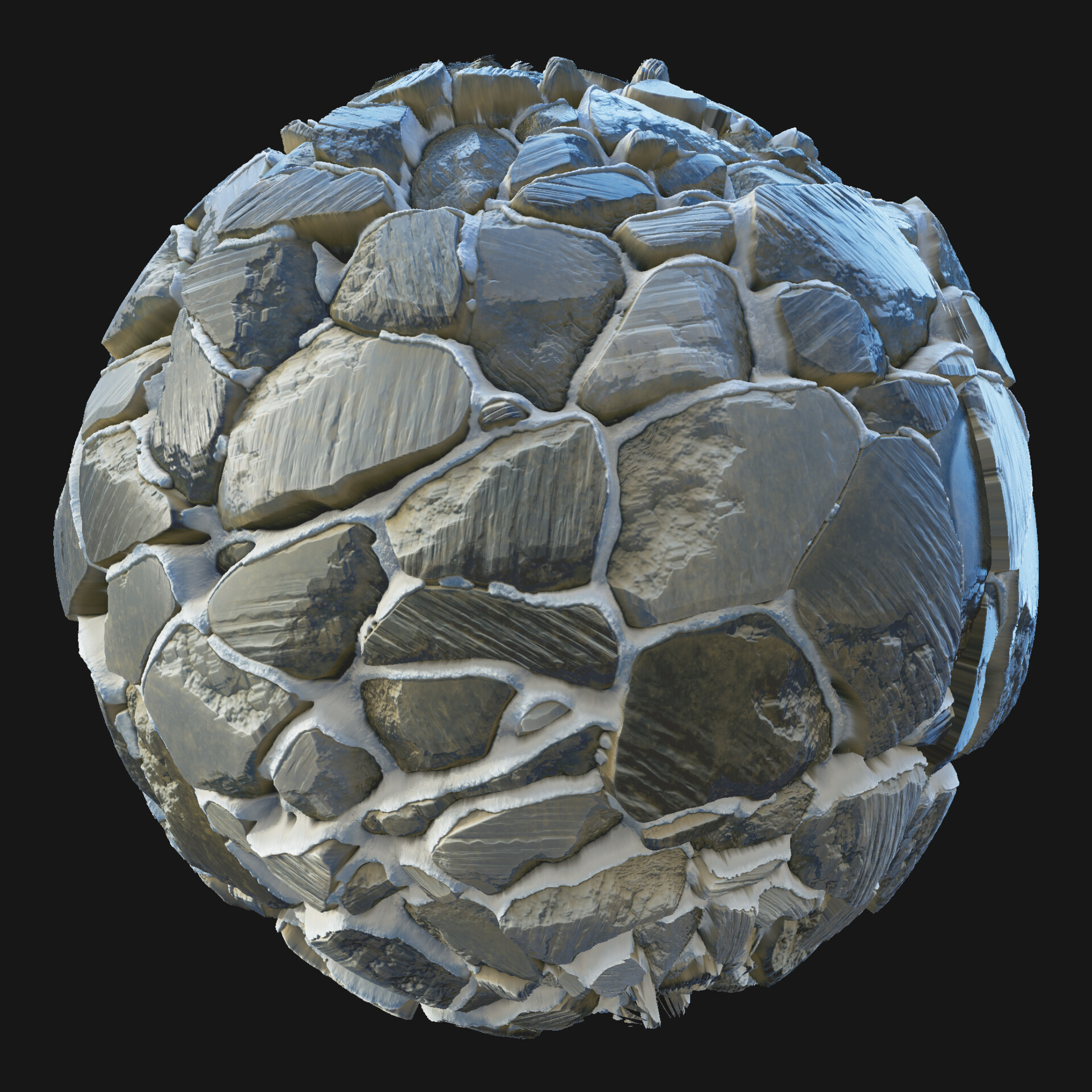 ArtStation - Substance Designer Stylized Stone Wall
