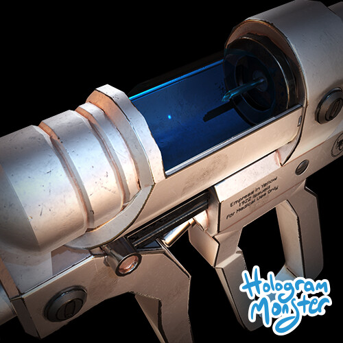 ArtStation - Syringe Gun | Hologram Monster | Prop Art