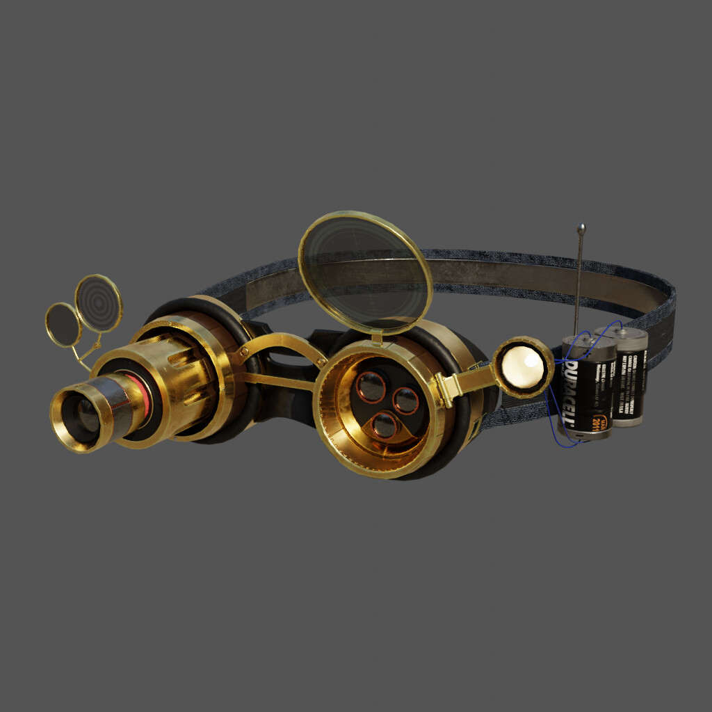 ArtStation - SteamPunk Goggles