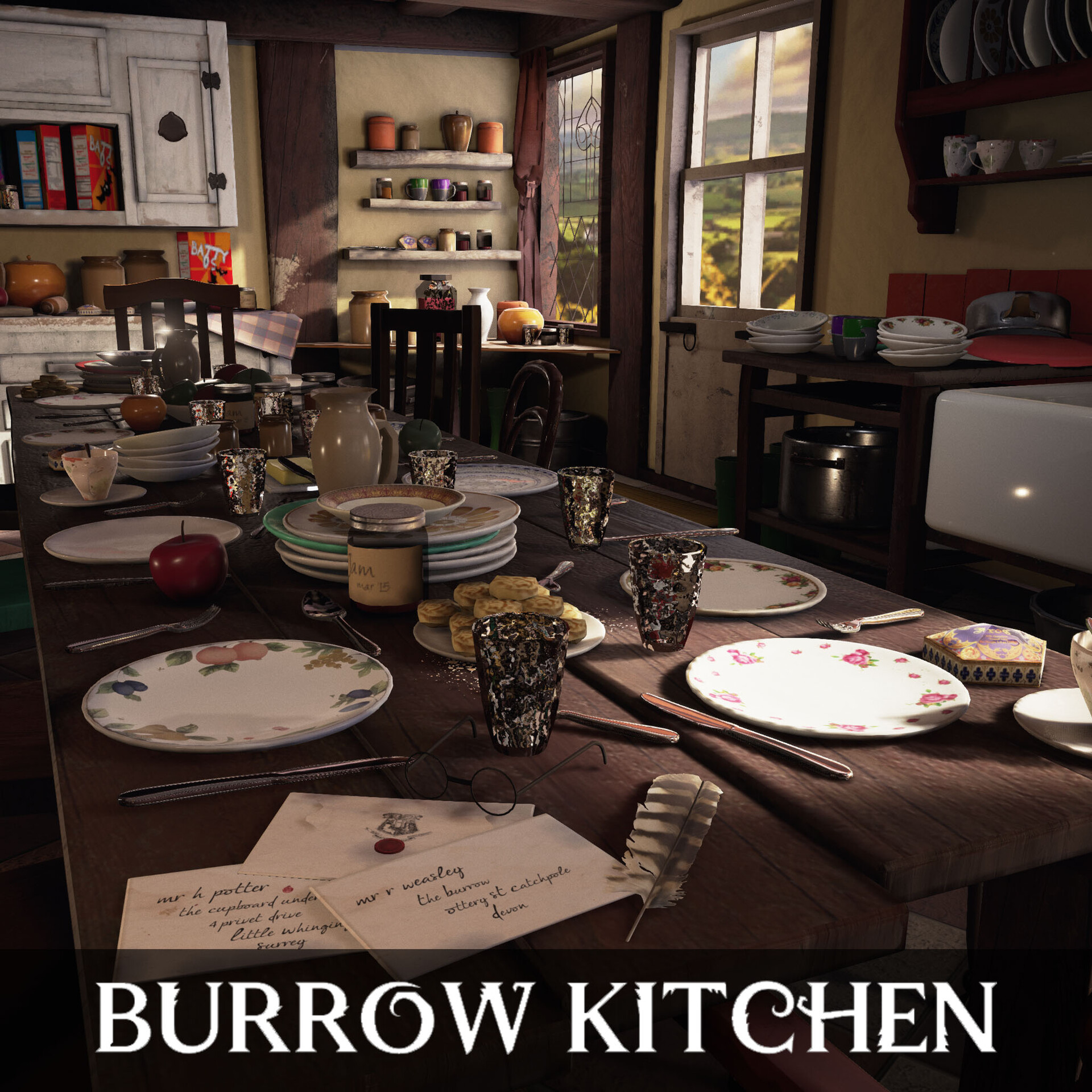 ArtStation - Burrow Kitchen