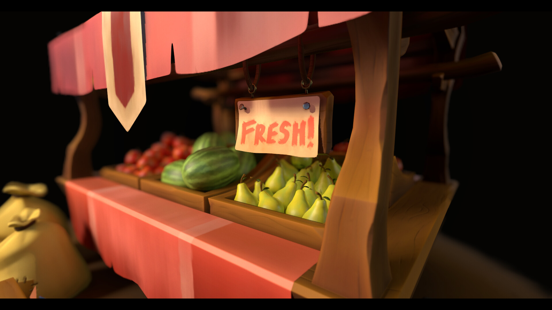 ArtStation - Little Fruit Stand