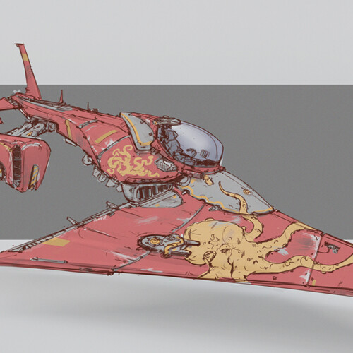 ArtStation - Retro Sci-fi Spaceships
