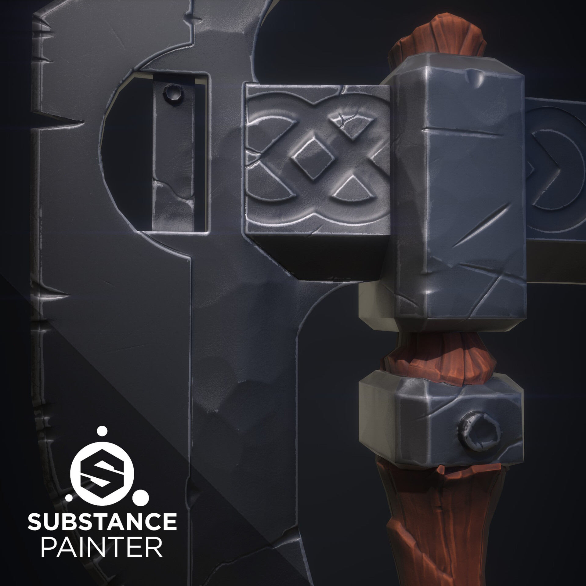 ArtStation - Dwarven Axe Texture