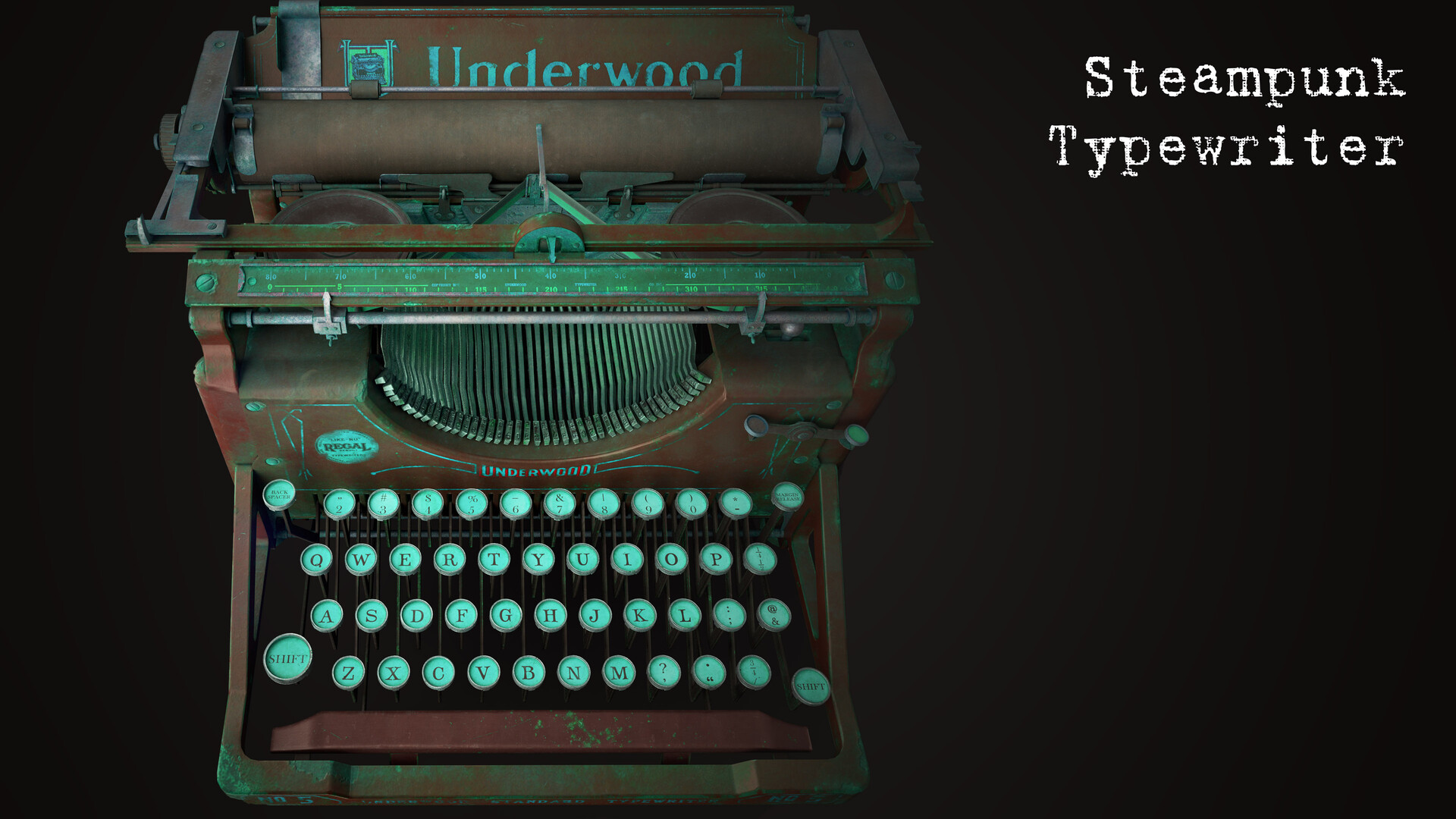 ArtStation - Typewriter_Steampunk Style