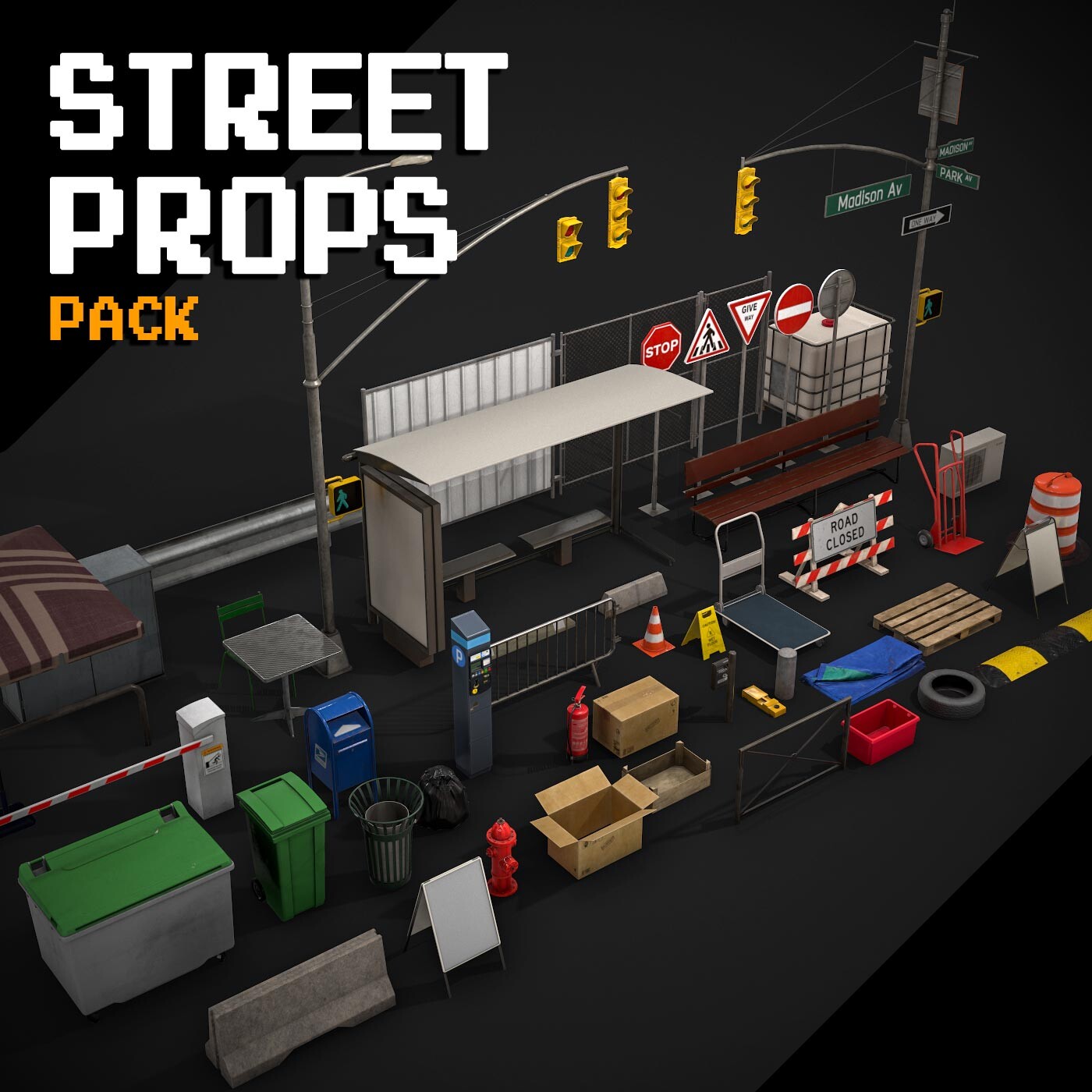 ArtStation - Street Props Pack