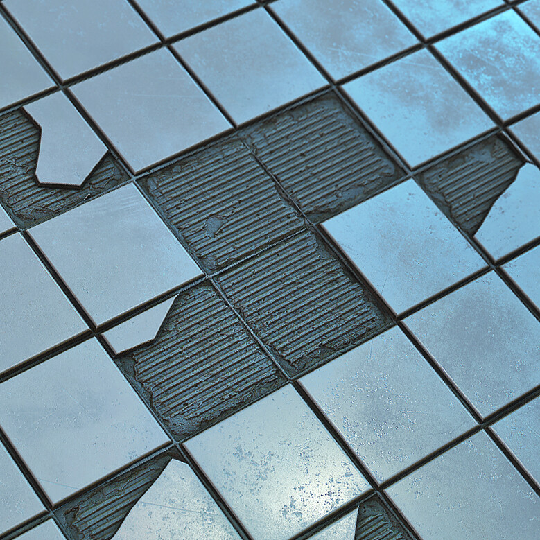 ArtStation - Simple ceramic tile